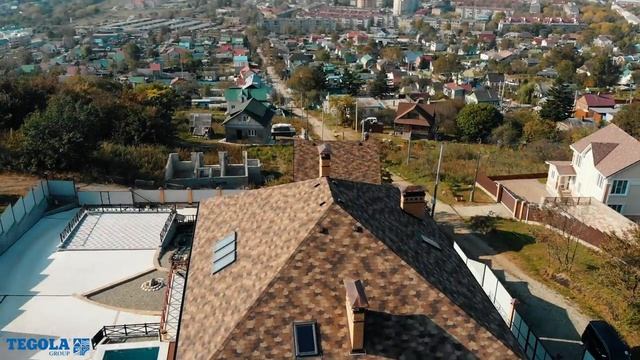 Готовый объект. Черепица Либерти сосновая кора. г.Владивосток