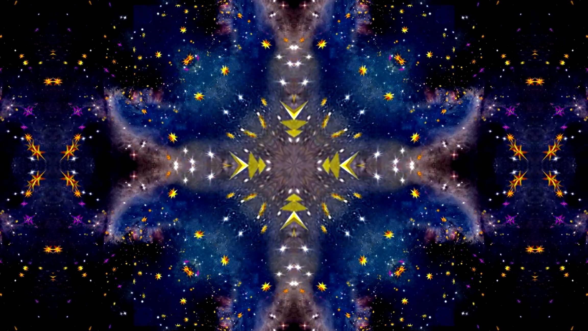 Футажи! Видеофон-футаж Новогодний ночной звездопад 6! Футаж для монтажа видео!