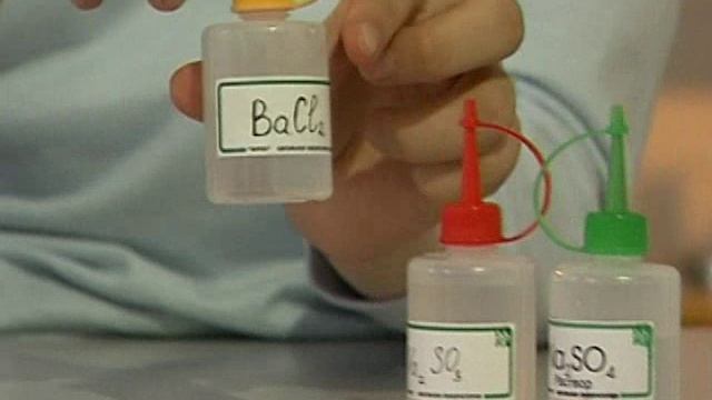 033. Качественная реакция на сульфит и сульфат ионы