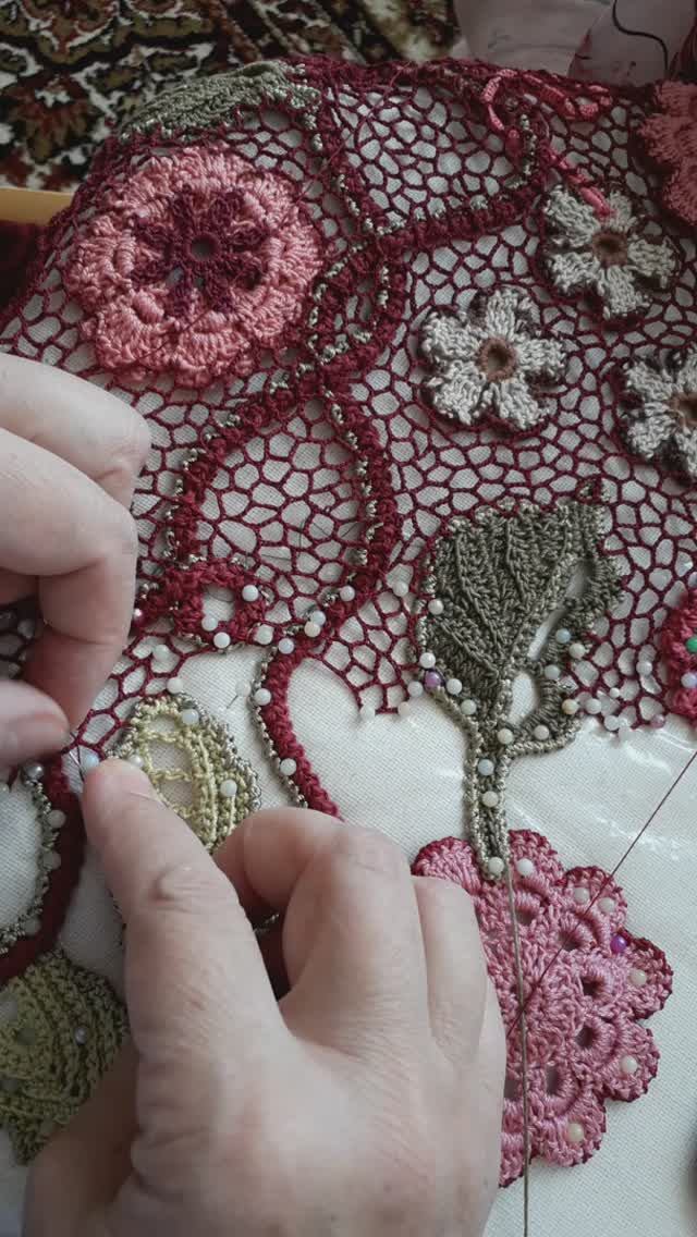 Техника ирландского кружева - СЕТОЧКА.