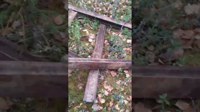 Распилили рельсу. Металлокоп.