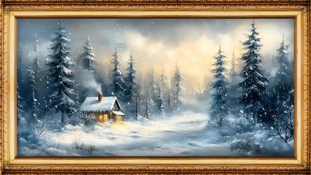 Frame /  Новогодняя картина на телевизор