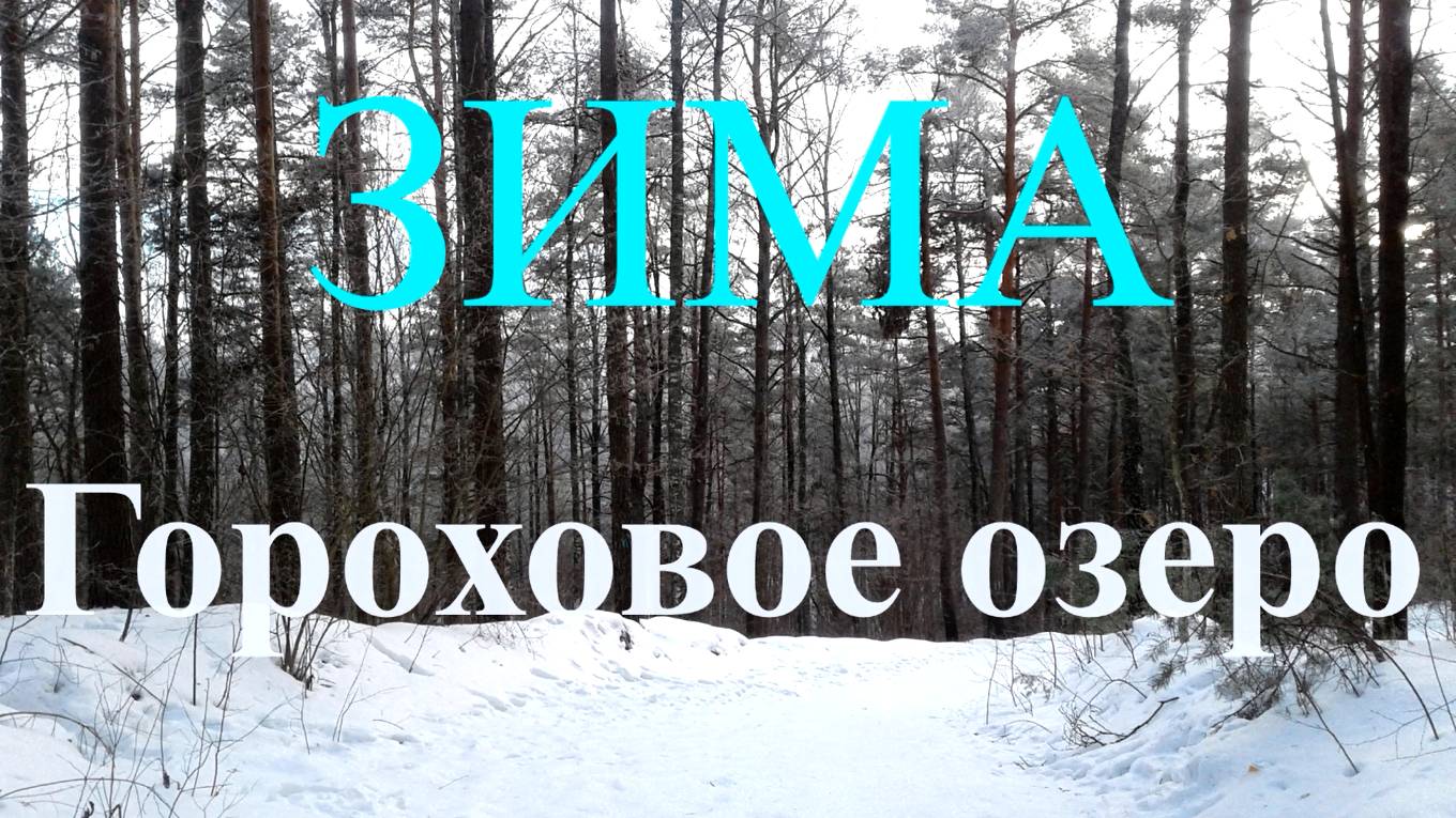 Зима. Гороховое озеро.