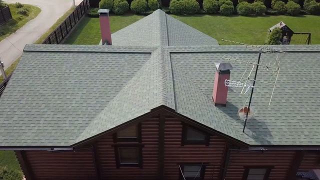 Готовый объект. Черепица Премиум Мастер Зеленый камень. Московская область.