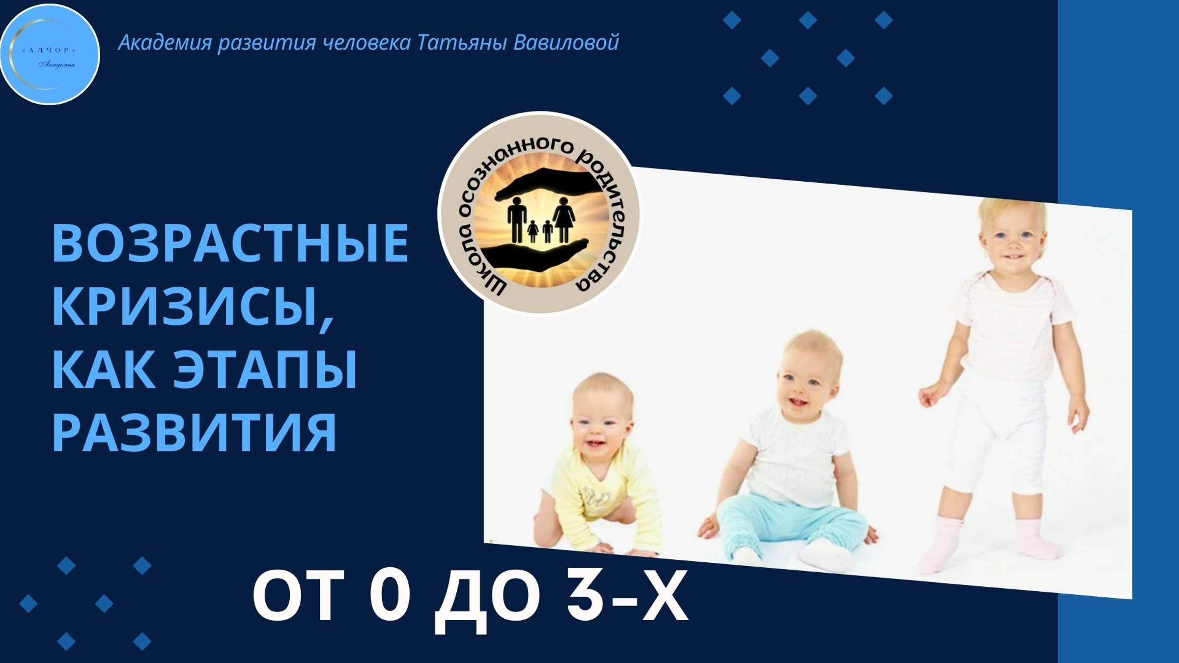 ШОР: Занятие 03: Возрастные кризисы как этапы развития. От 0 до 3-х.