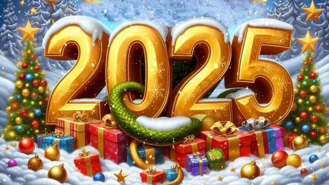 Футаж С Новым 2025 годом! Новогодние Футажи С Новым 2025 годом!