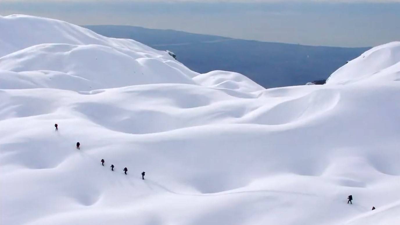 Абхазия зимой на лыжах.  Авадхара 2010 и Бзыбское плато 2008.