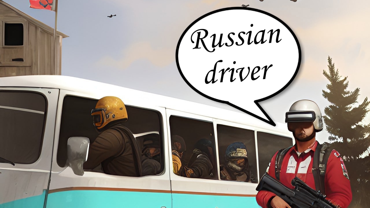 PUBG - Russian driver 🚗🇷🇺 Смешные моменты в игре.