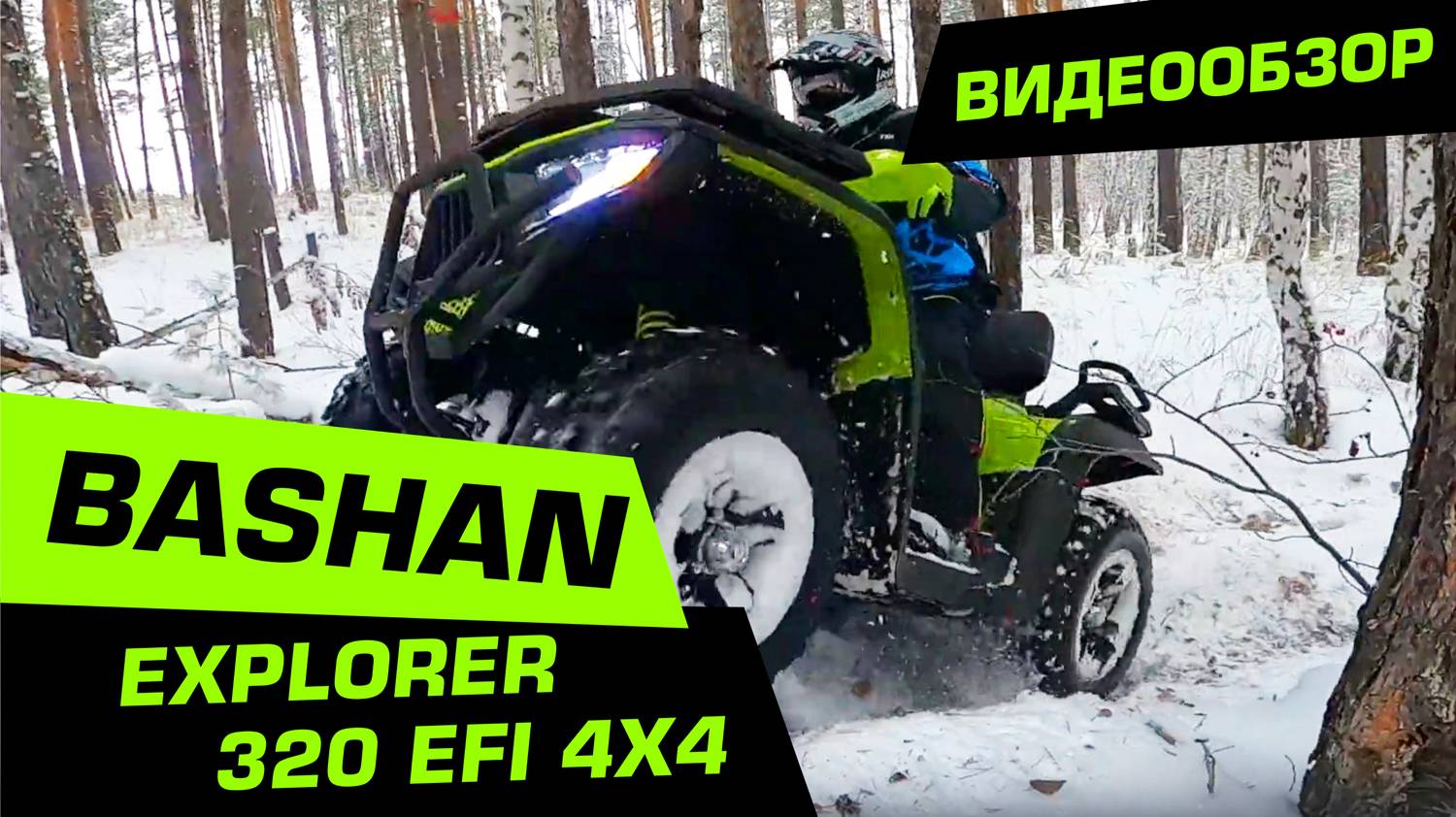 BASHAN Explorer 320 - полный привод, инжектор, кардан, ПСМ! Видеообзор нового квадрика.