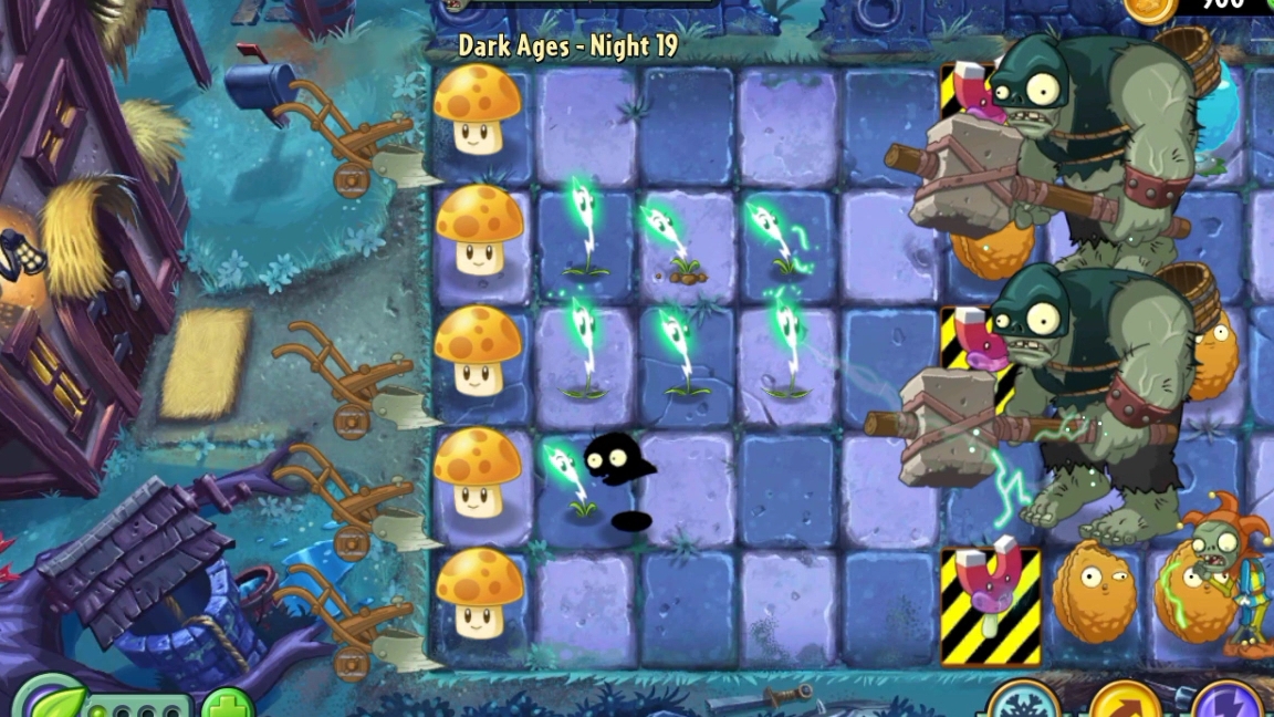 Ночь 19 Тёмные Века (Dark Ages) Plants vs. Zombies 2