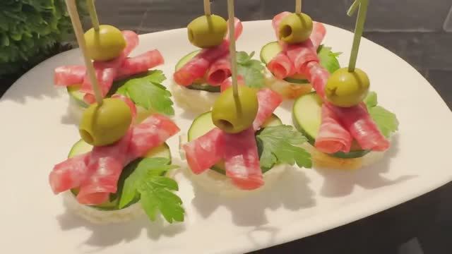 ТОП 9 Быстрых закусок для вечеринок! Простые закуски для вечеринок и фуршетов за 5 минут!