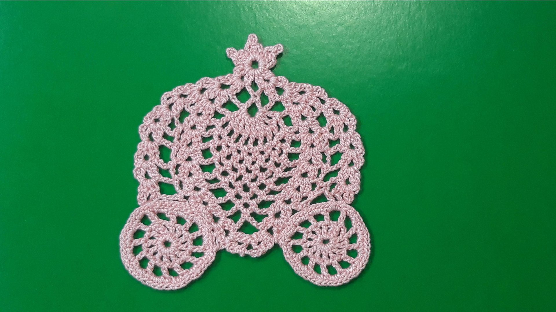 Карета - вязание.Схема мотива.мотив 9 см