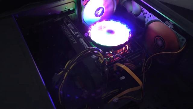 Кулер для процессора SNOWMAN ГОРИЗОНТАЛЬНЫЙ! RGB-подсветка.