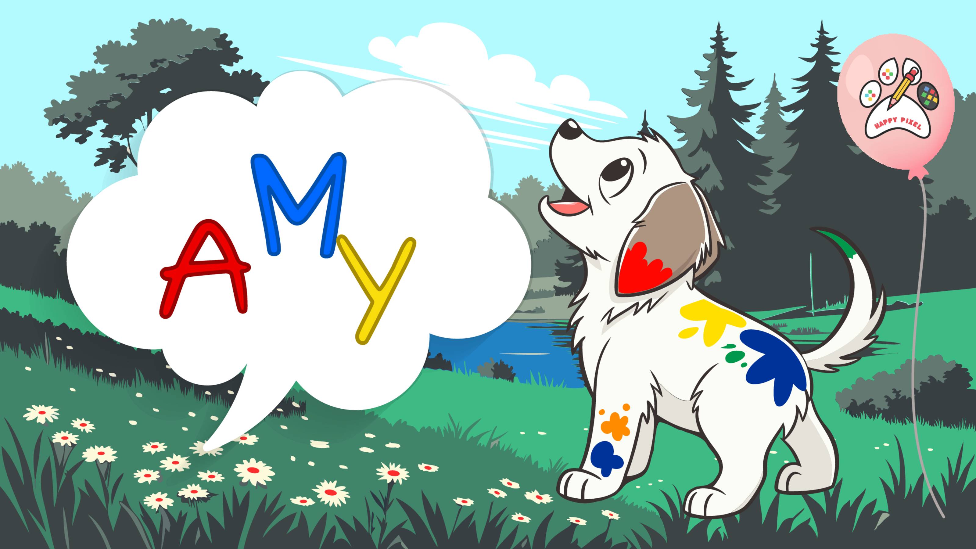 Мама, АУ! Приключение в лесу и обучение слогам с Пикселем