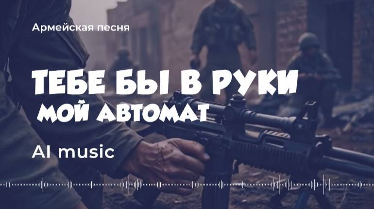 Тебе бы в руки мой автомат - You should have my machine gun in your hands - (AI) music, video