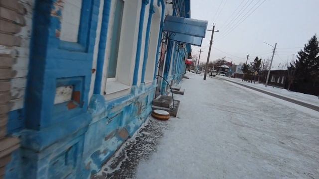 Зимний Минусинск. Покатушка на моноколесе по городу