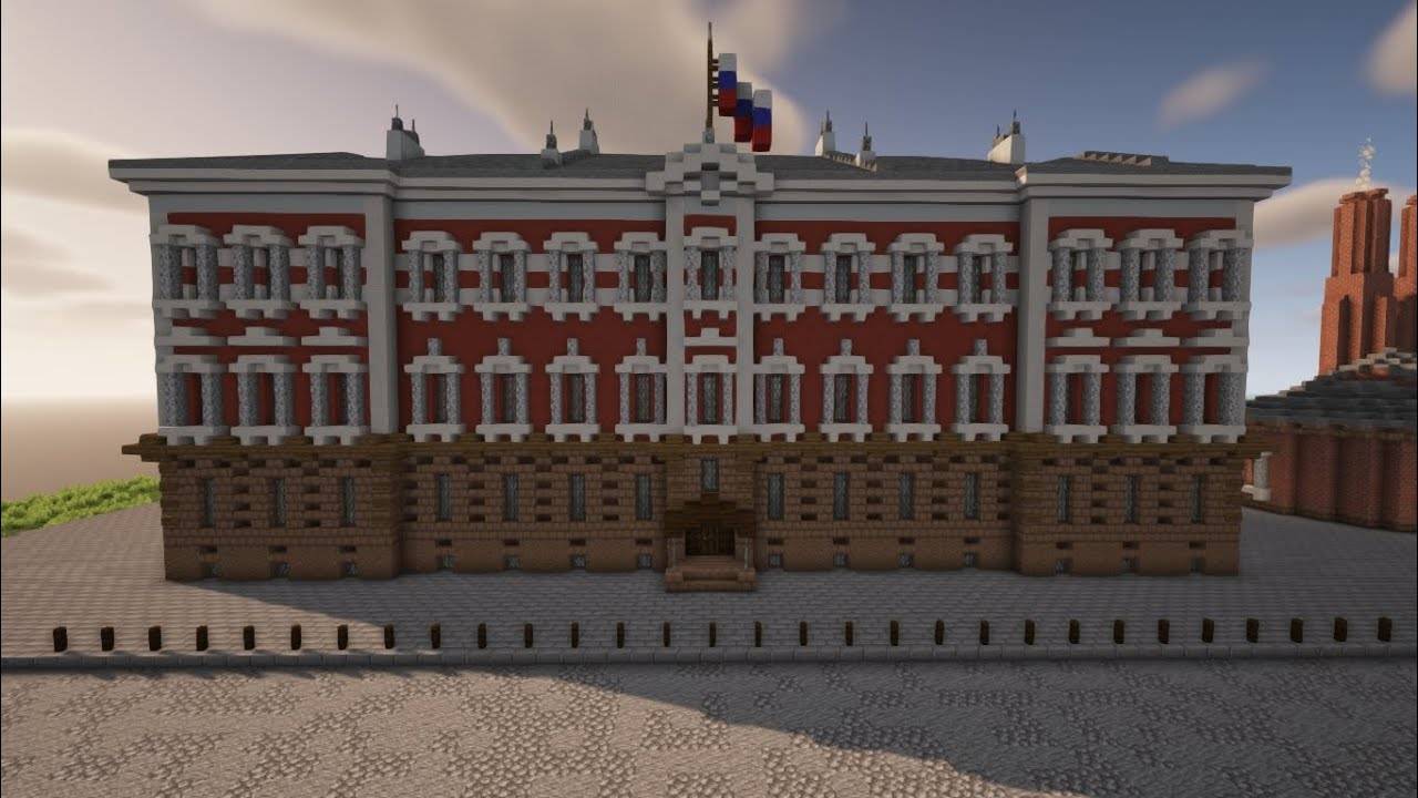 Здание в русском стиле в майнкрафте (Российская Империя)