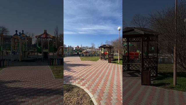 Станица Запорожская. Темрюкский район. Парк. #темрюкскийрайон #побережьеДинскогозалива #shorts