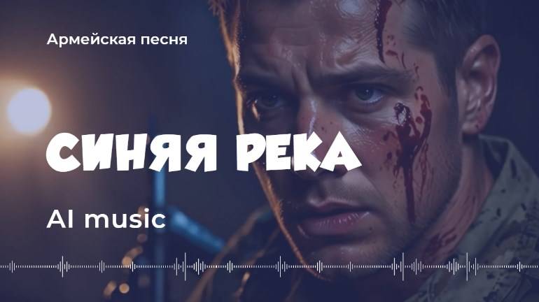 Синяя река (армейский кавер) - Artificial Intelligence (AI) music, video