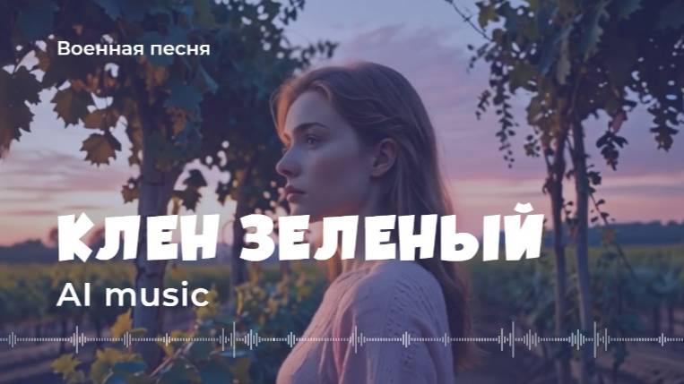 Клен зеленый (военная песня) - Artificial Intelligence (AI) music, video