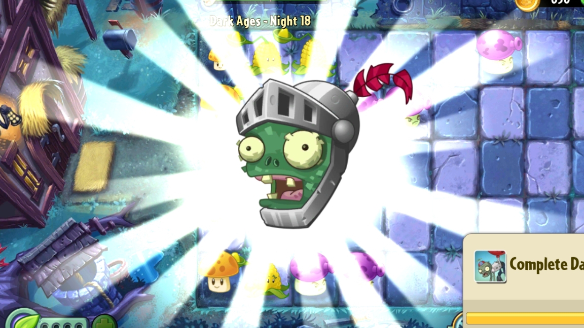Ночь 18 Тёмные Века (Dark Ages) Plants vs. Zombies 2