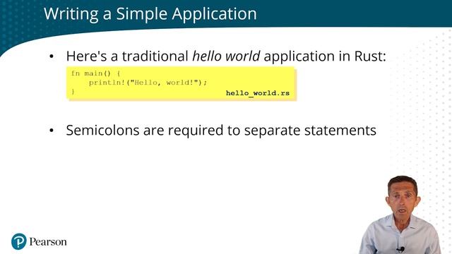 1.003. 1.2 Writing your first Rust application