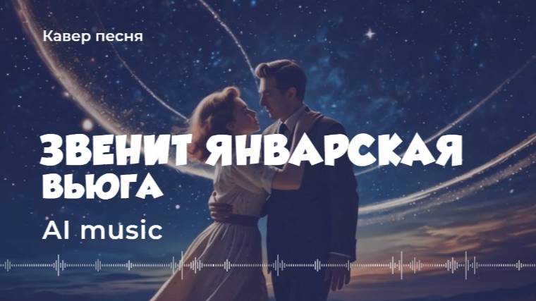 Звенит январская вьюга (лирический кавер) - Artificial Intelligence (AI) music, video