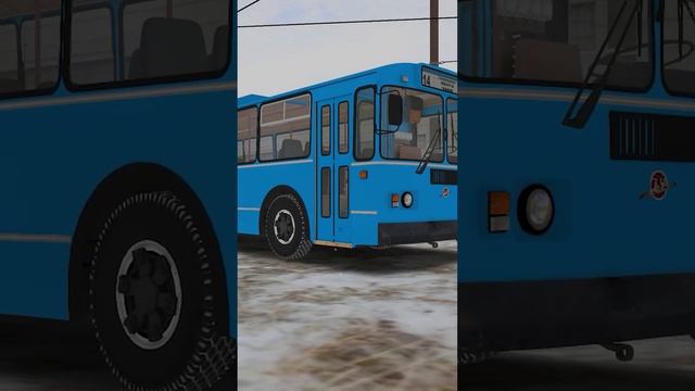 ЗиУ-682Г-012 1999 г.в #shorts #omsi2 #зиу #троллейбус #ziu #winter #зима #снег