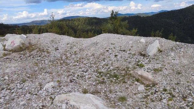 Видовка с мраморной горы. Мраморка, Хакасия