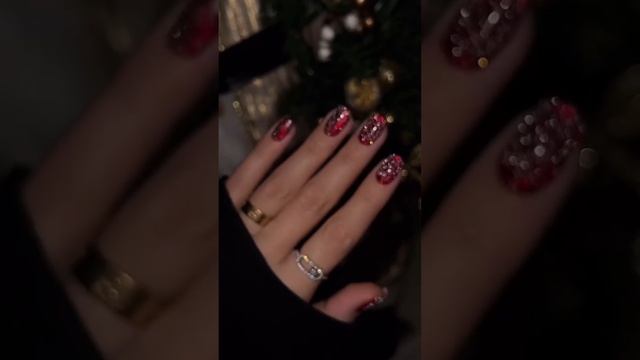 Новогодние ногти 1
