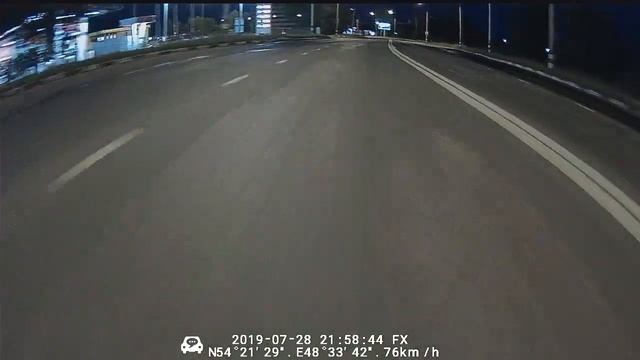 4G видеорегистратор зеркало ANSTAR E2, пример записи, ночь