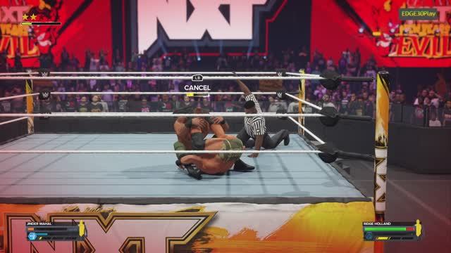 WWE2K24 JINDER MAHAL VS RIDGE HOLLAND