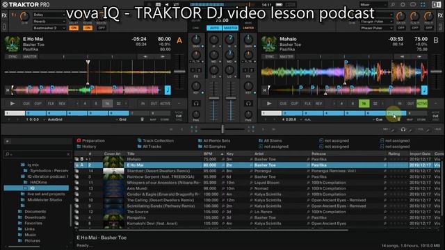 DJ vova IQ - урок для новичков TRAKTOR lesson about CUE
