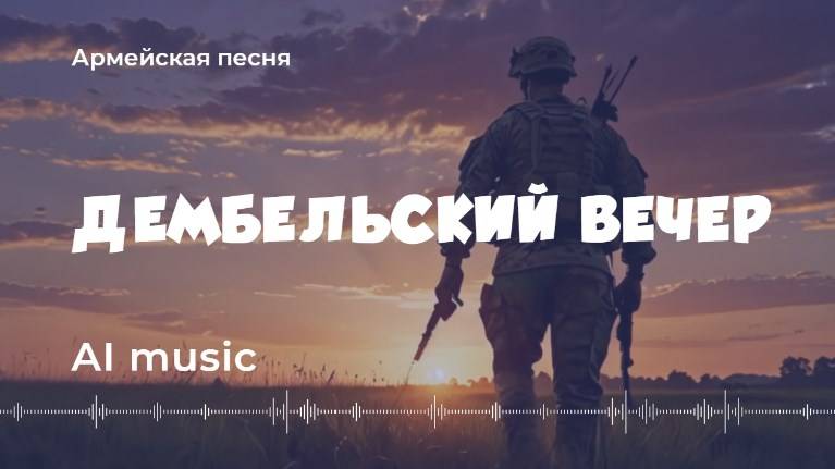 Дембельский вечер (армейская) - Artificial Intelligence (AI) music, video