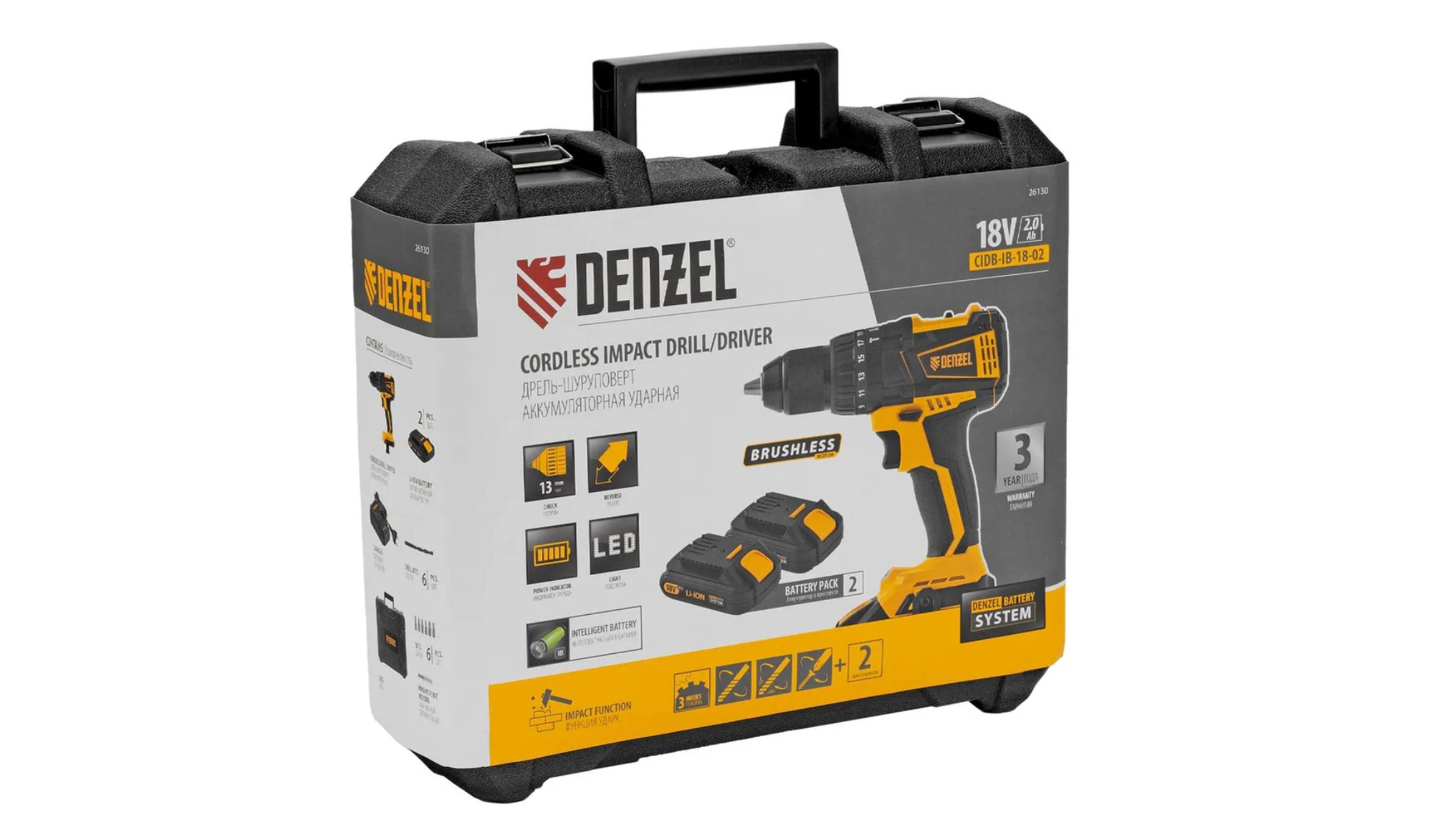 Ударный шуруповерт DENZEL CIDB-IB-18-02 или аккумуляторный перфоратор?