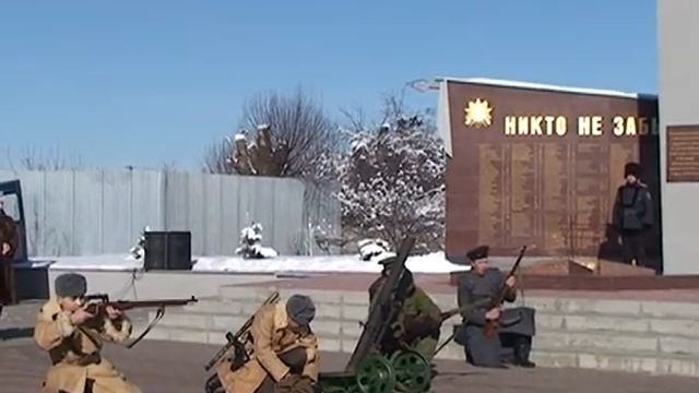 Митинг к 73-ей годовщине освобождения Апшеронского района.  29. 01. 16