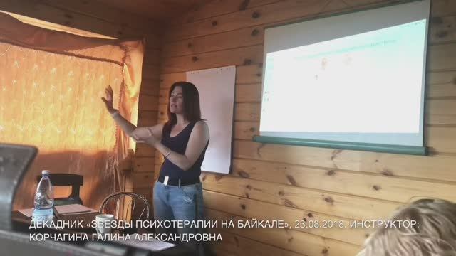 Мастер-класс, 1ч., декадник «Звезды психотерапии на Байкале», август 2018.