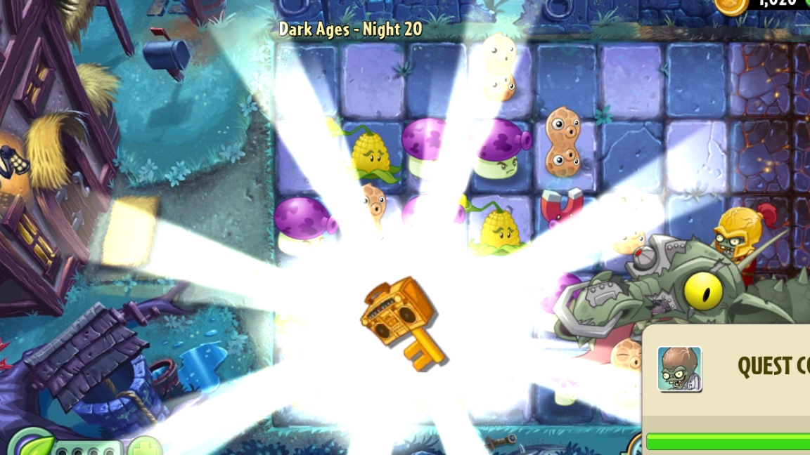 Ночь 20 Тёмные Века (Dark Ages) Plants vs. Zombies 2