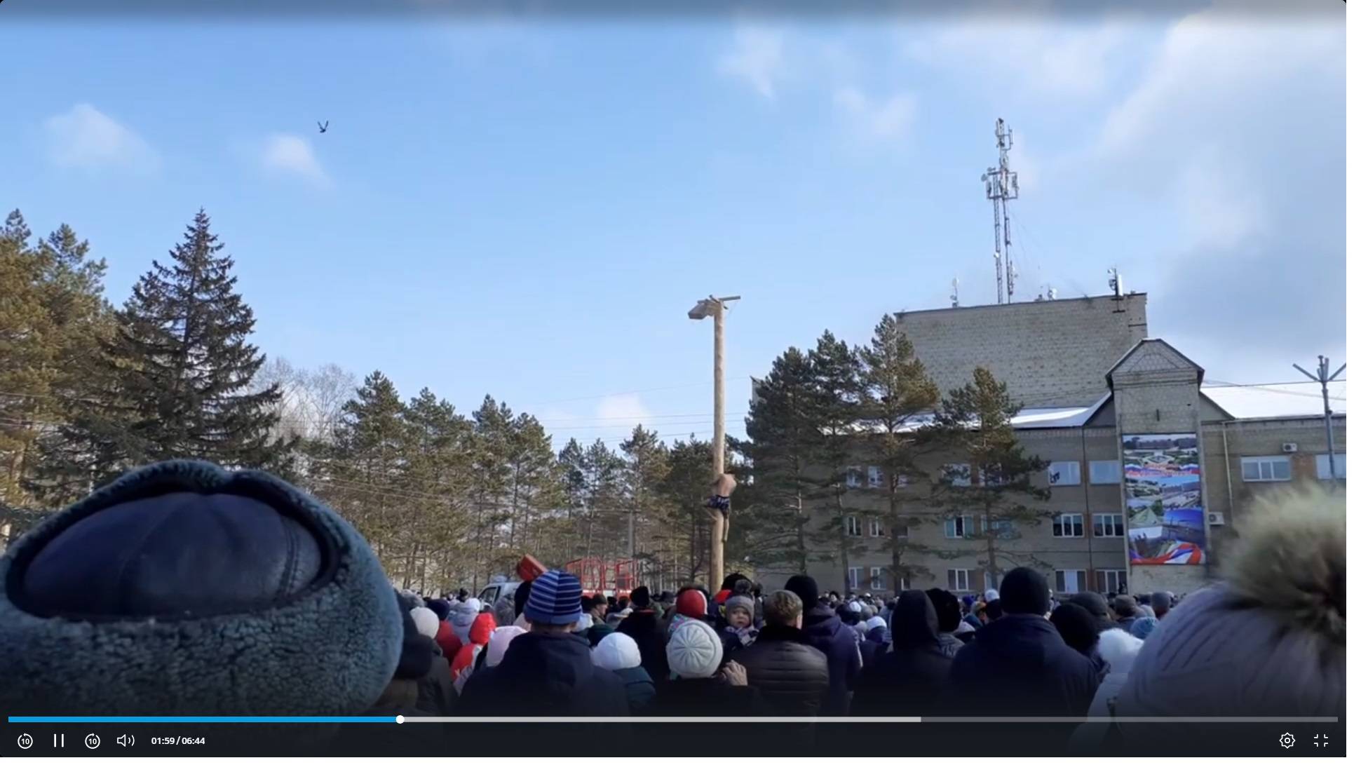 Празднование масленицы в Лучегорске. Приморский край.  The celebration of carnival in Luchegorsk.