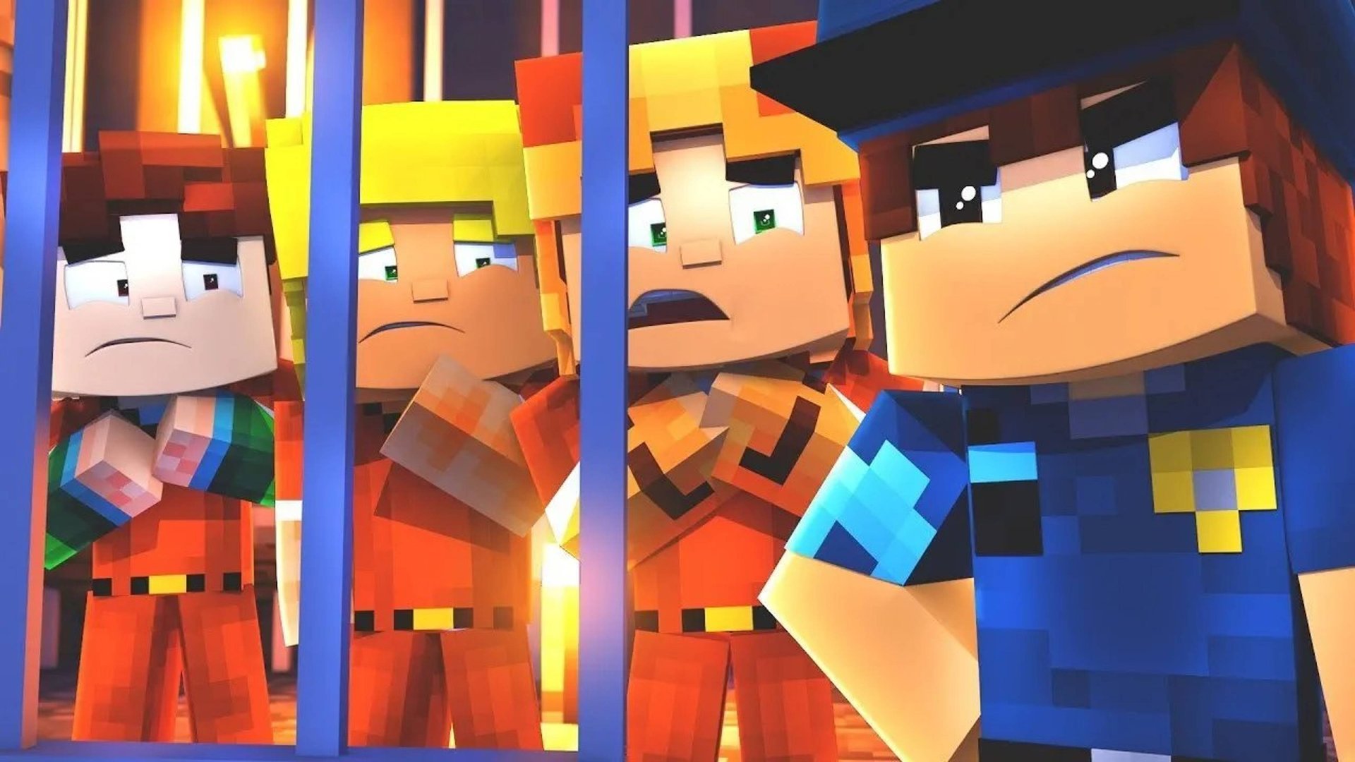 ДЕТЕЙ ПОЙМАЛА ПОЛИЦИЯ! ДРУЖБА ДЕТЕЙ В МАЙНКРАФТ [перезалив]