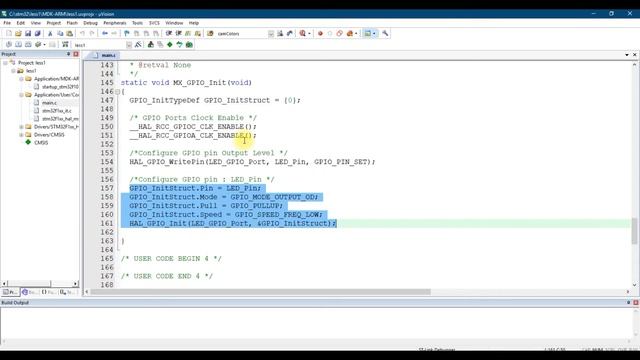 stm32, первые шаги. Часть 5. Мигание светодиодом