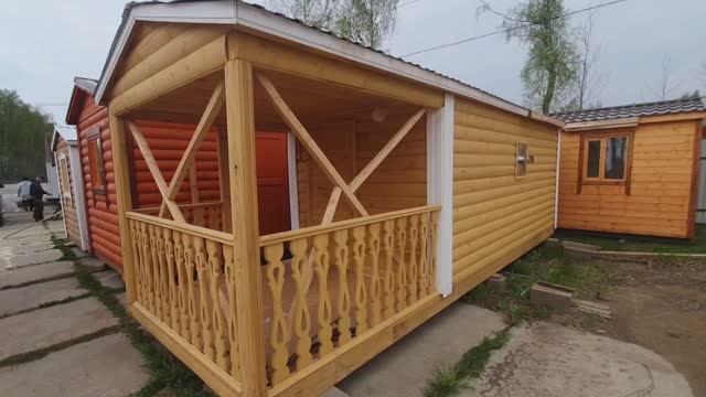 Производство мобильных бань из Пестово - купить готовую баню под ключ в Московской области