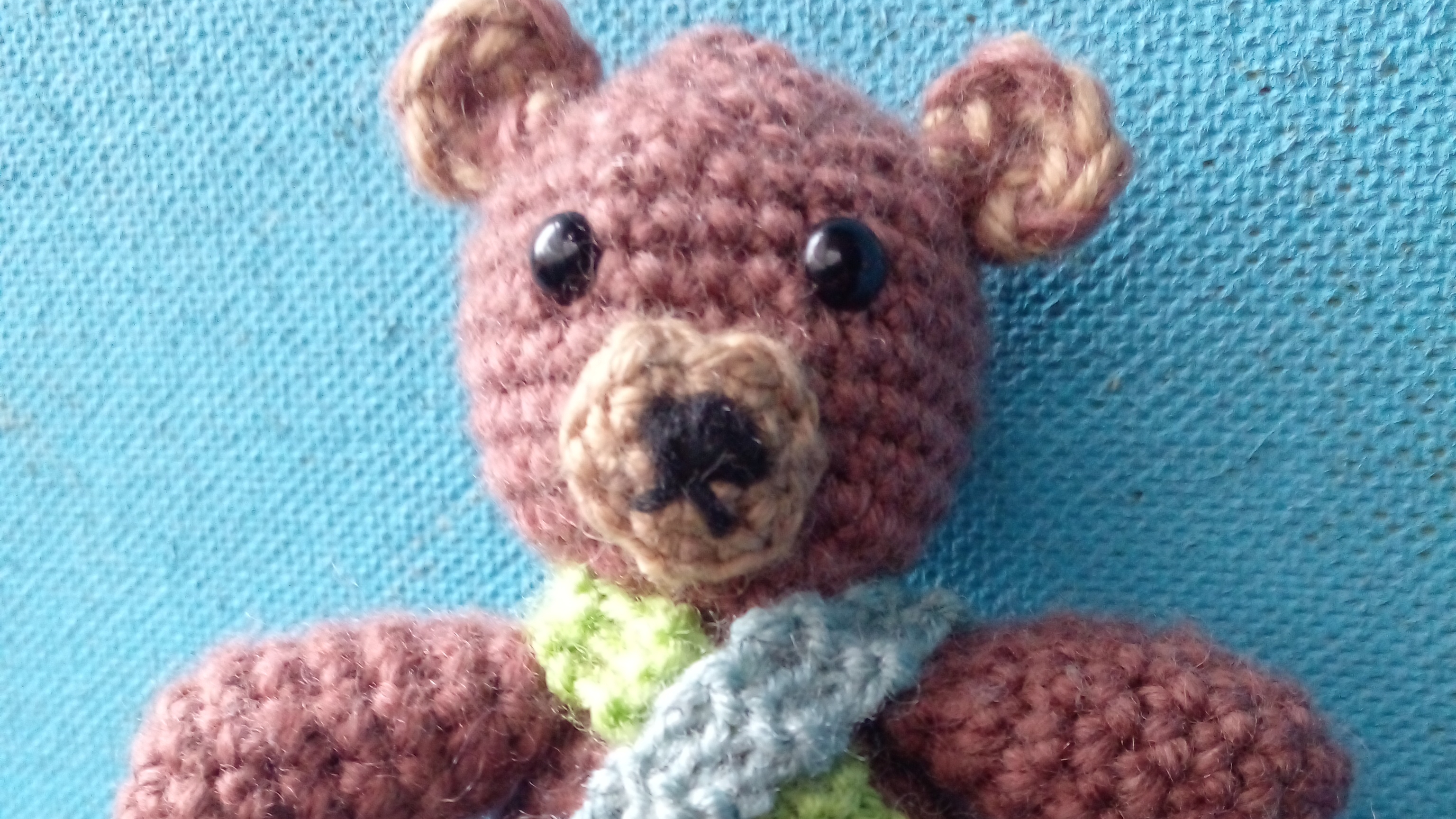 Мишка крючком. Описание этапов работы