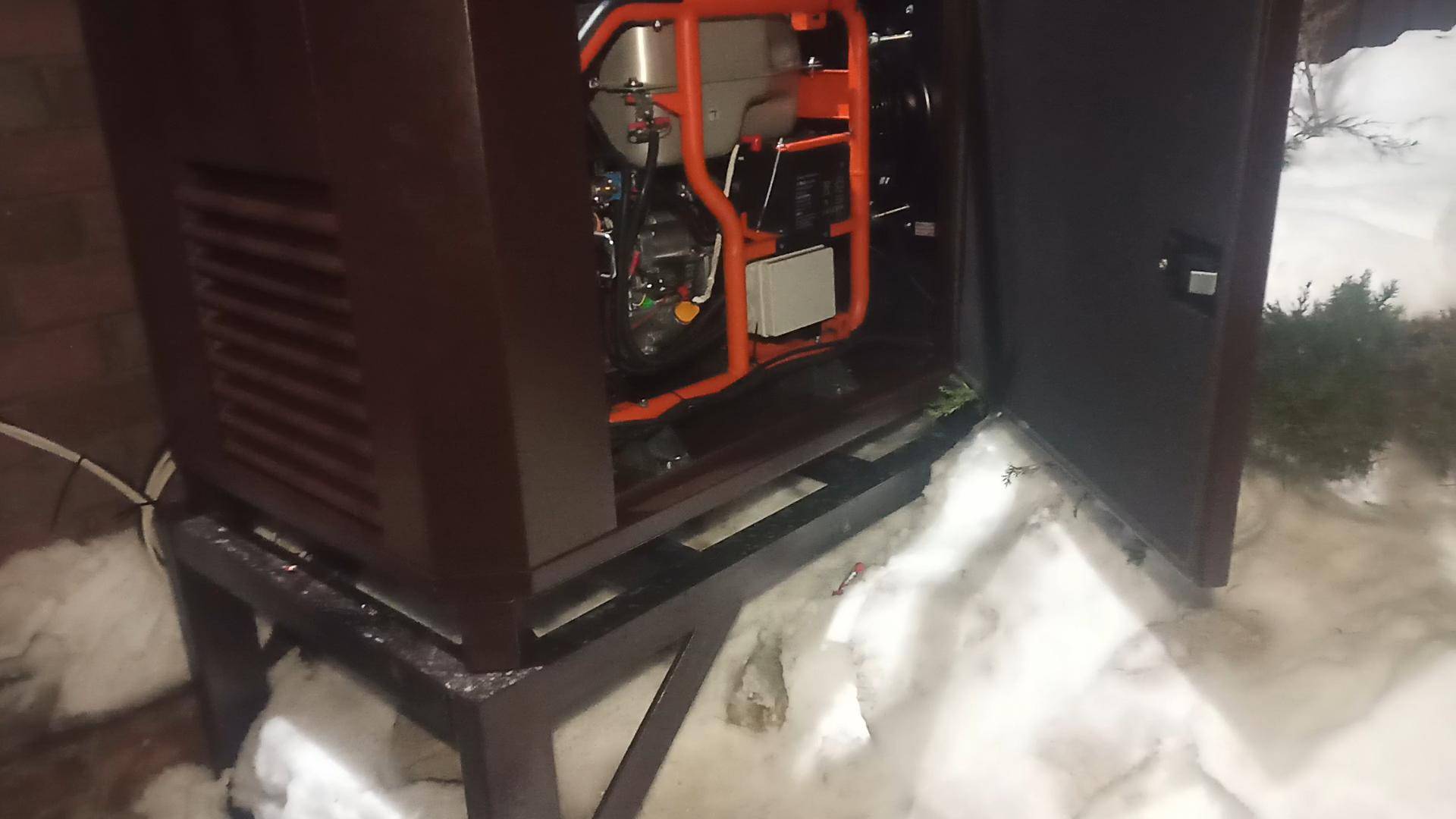 Обзор контейнера для бензинового генератора 7кВт на загородный дом