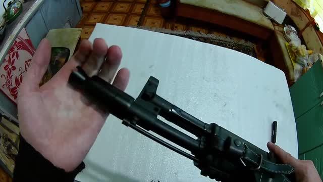 Карабин Сайга 223 (5.56 х 45). Шомпол в штатное место.