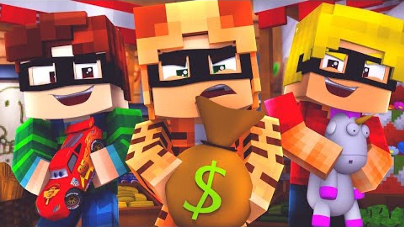 ДЕТИ УКРАЛИ ДЕНЬГИ ИЗ МАГАЗИНА?! ДРУЖБА ДЕТЕЙ В МАЙНКРАФТ [перезалив]