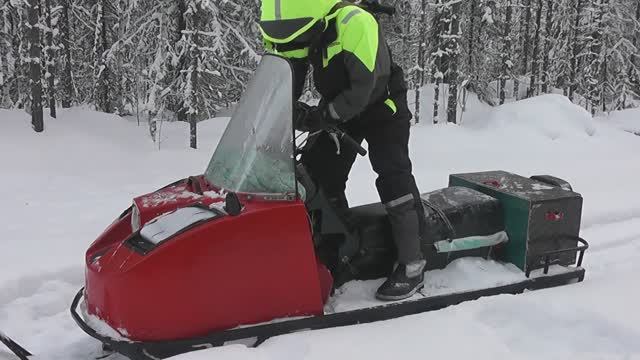 Охота. Проверка капканов на куницу. Снова ловушка не подвела.