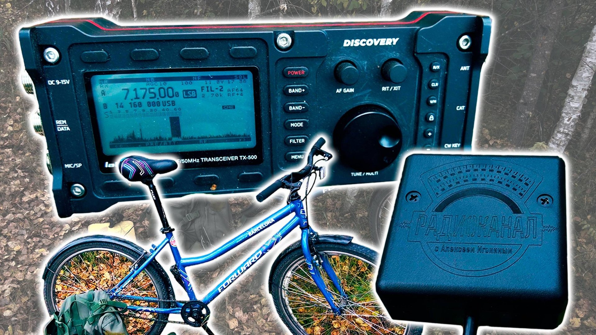 Лес, КВ-радио, велосипед. Велопрогулка с КВ-радиосвязью.