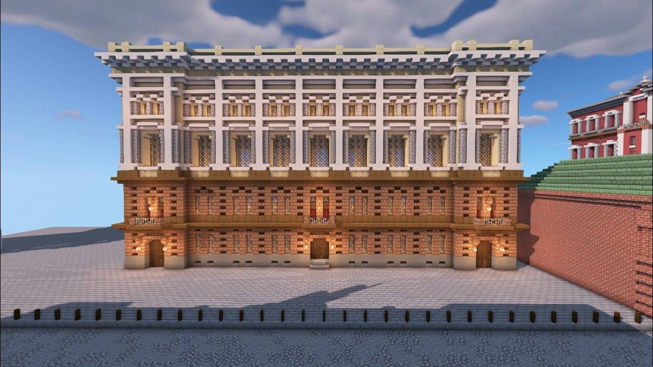 Здание в русском стиле в майнкрафте (Российская Империя)