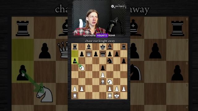 14-2 ловушка в гамбите Морра! Вилка, которая принесет тебе победу. #шахматы #гамбит #морра #мат